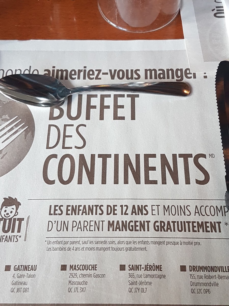 Buffet Des Continents - Trois-Rivières Menu | Featured Dishes